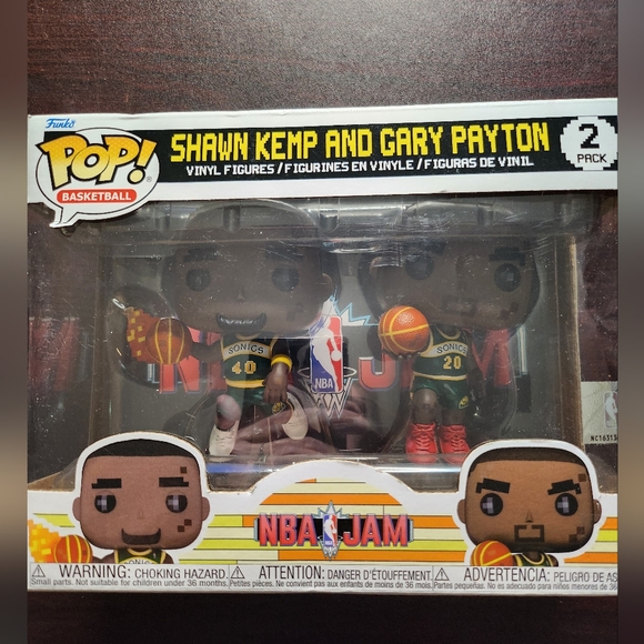 Funko | Toys | Funko Pop 8bit Nba Jam Shawn Kemp Gary Payton Seattle ...